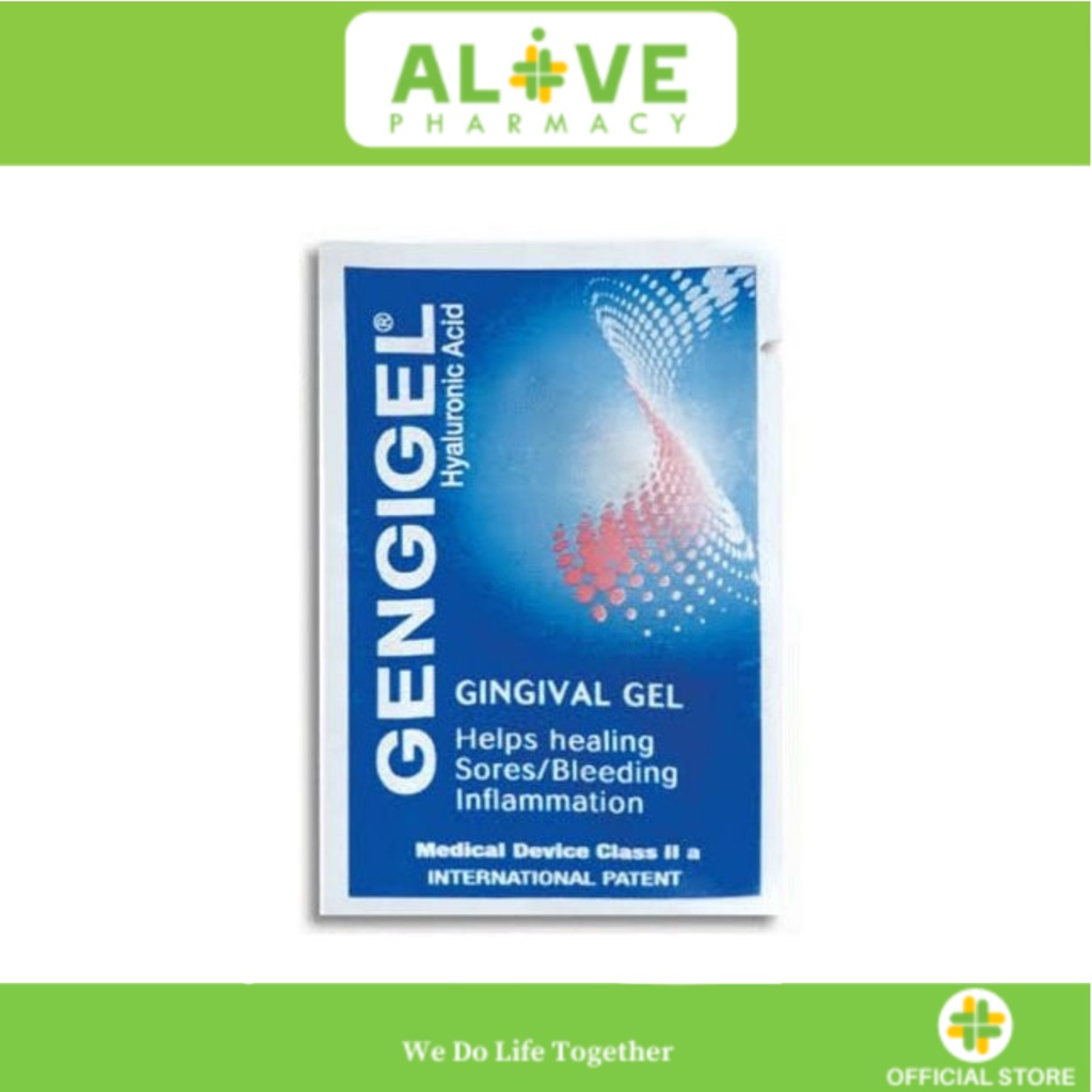 GENGIGEL Mouth Ulcer Hyaluronic Acid Gingival Gel Sachet (1g) | Shopee ...