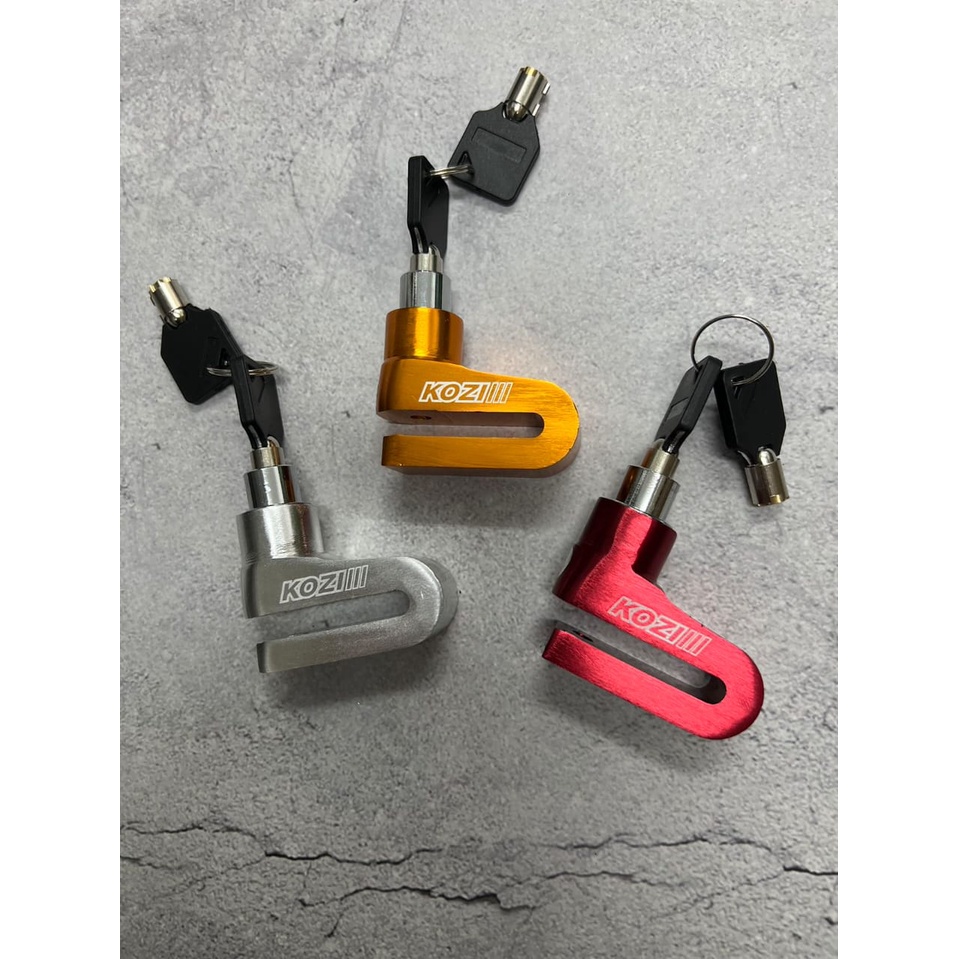 Original Kozi Disc Lock Motorcycle Security Alloy Brake Disc Safety Key ...