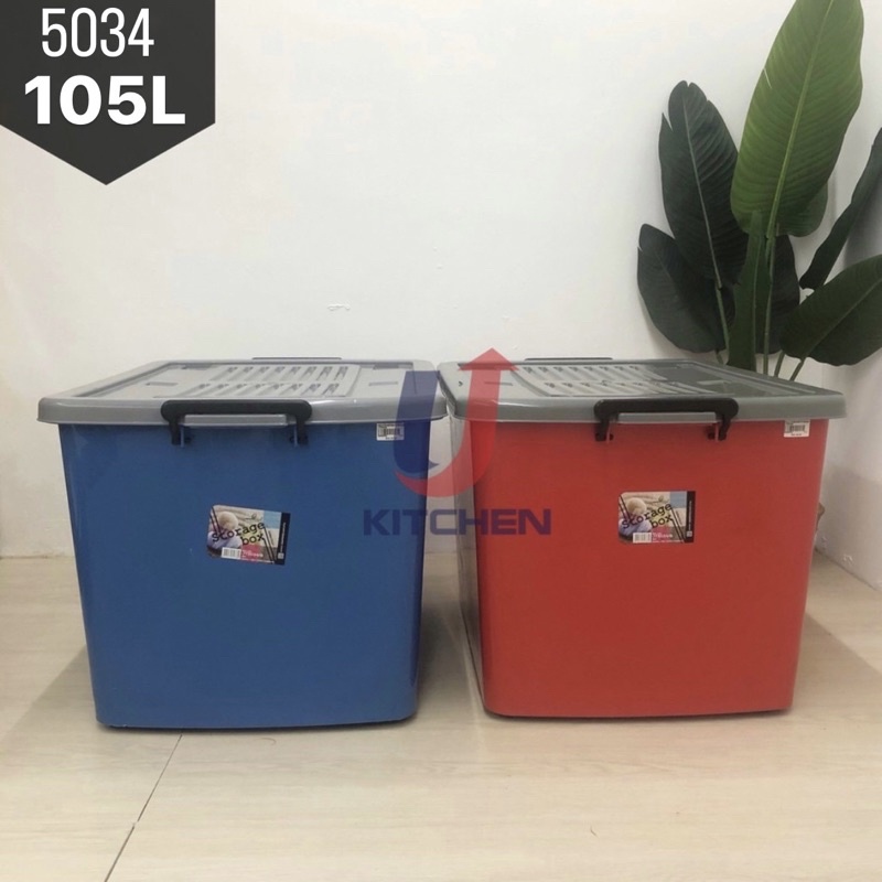 Applelady Storage Box With Wheels 105 Litres - 5034 / 7990 | Shopee Malaysia