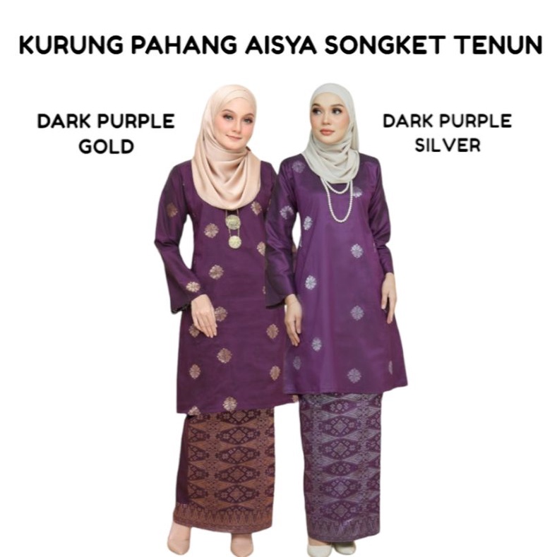 [ DARK PURPLE SILVER & DARK PURPLE GOLD EDITION] KURUNG PAHANG PESAK ...