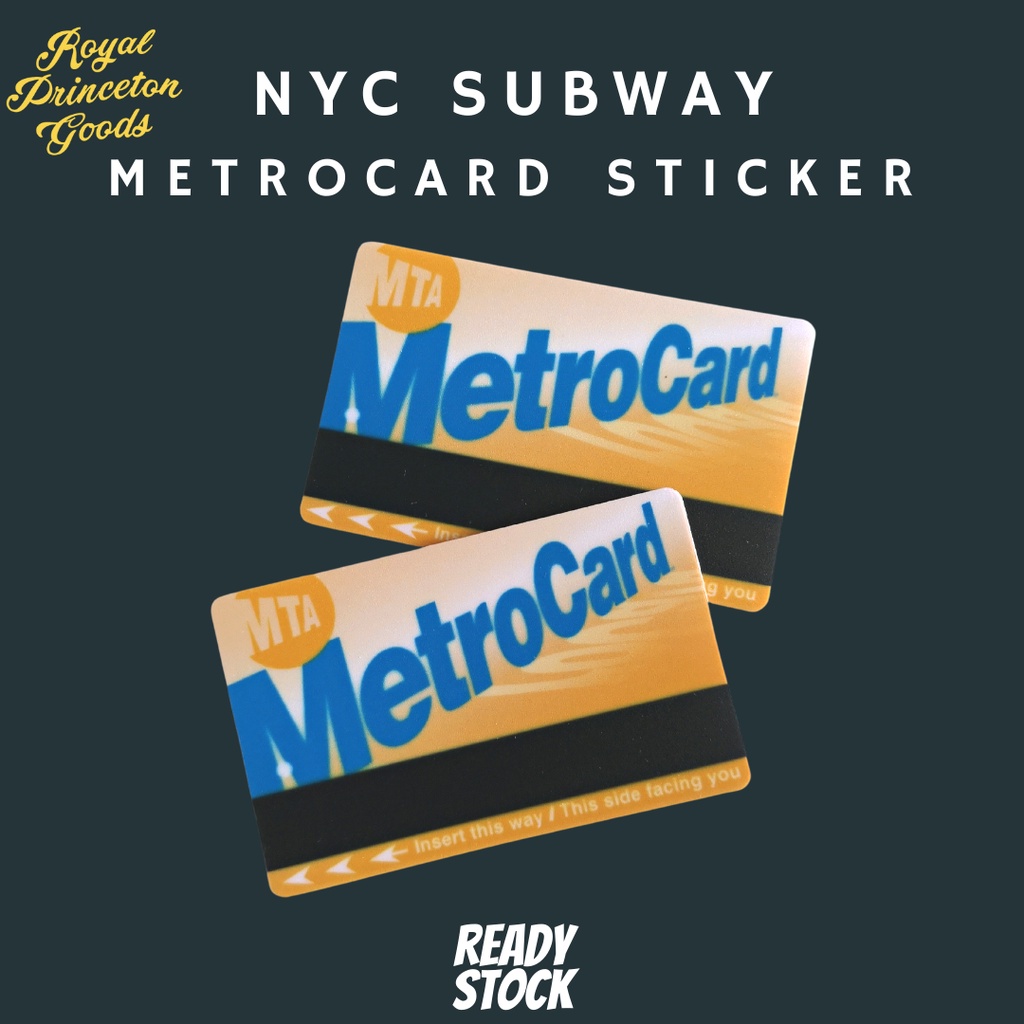 Metrocard NYC Subway Card Sticker for Touch n Go, LRT, MRT, Credit Card ...