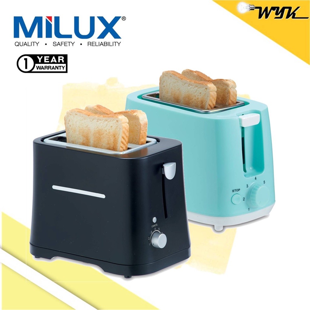 Milux Bread Toaster MBT-600/MB-T650 (Black/Green) | Shopee Malaysia