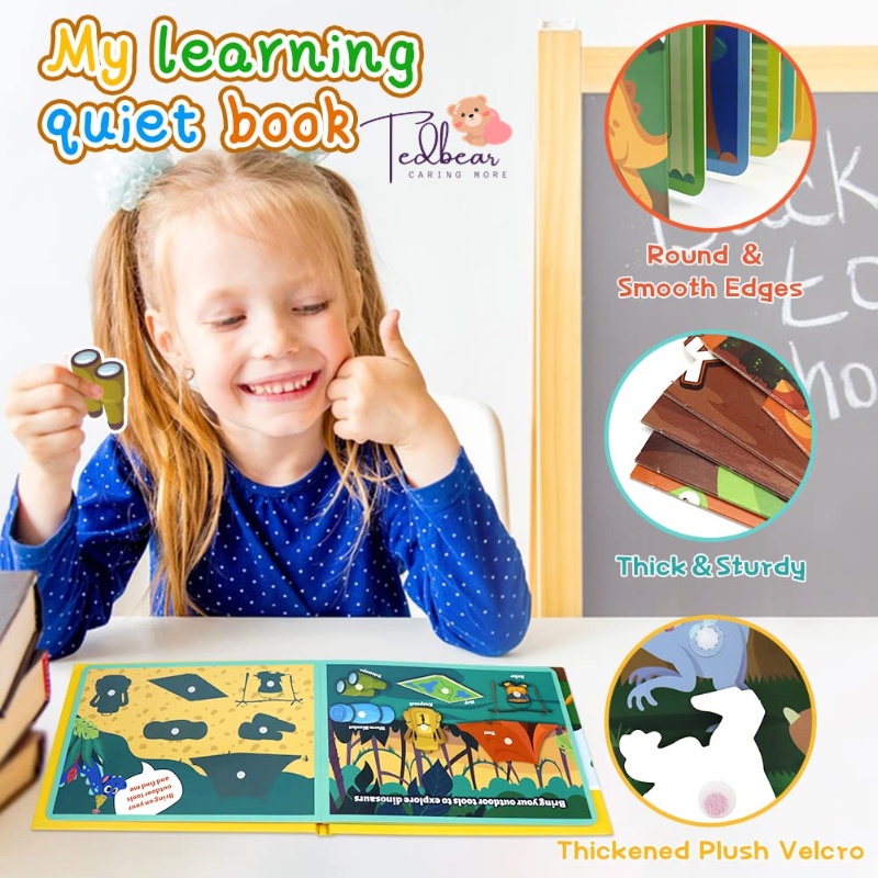 Montessori Busy Books Quiet Book for Toddlers Develop Learning Skills ...