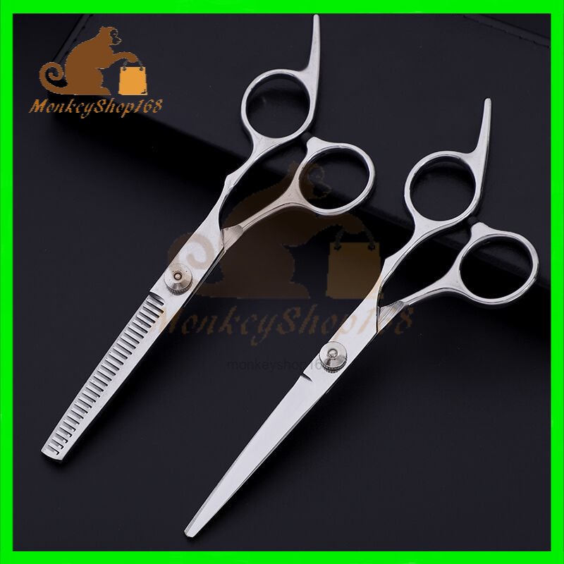 Gunting Rambut Gigi ( Layer ) STEEL / ( Plain ) Hair Cutting Scissor ...