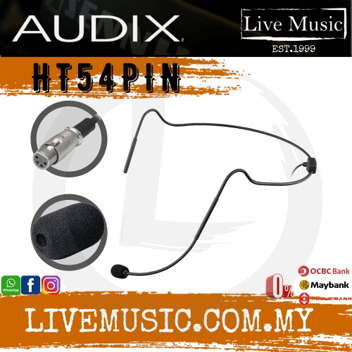 Audix HT54PIN Audio Wireless Microphones ( HT5-4PIN / HT5 4PIN ...
