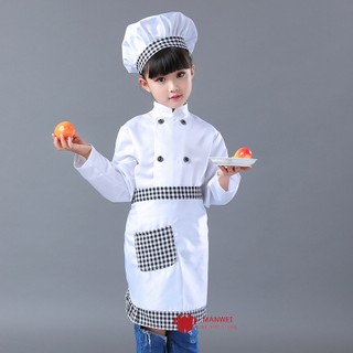 Baju Chef Kanak Kanak Kids Chef Budak Kitchen Cosplay Kids Apron ...