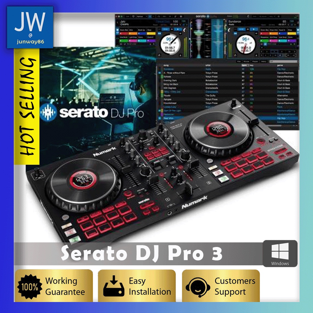 Serato DJ Pro 3 with Installation Tutorial - Full Version 2022 | Shopee Malaysia
