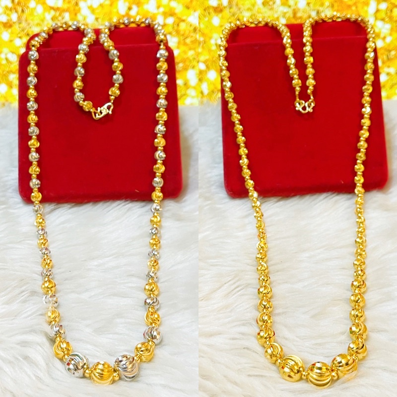 RANTAI LEHER BOBA PERUT ULAR 70CM ( EMAS BANGKOK / EMAS KOREA 24K ...