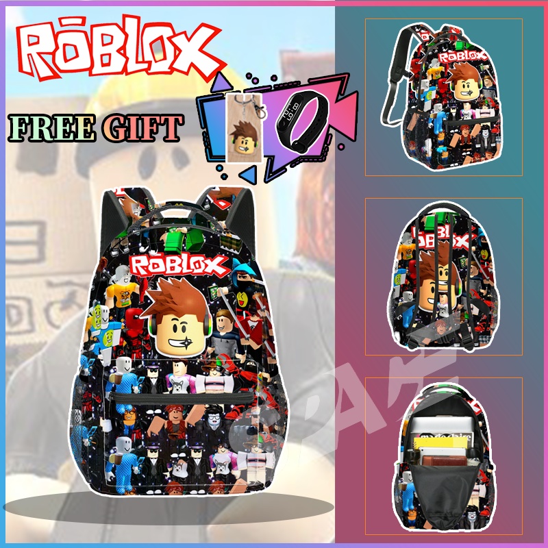 [Ready Stock] Roblox School Bag Student Backpack Roblox Kids School ...