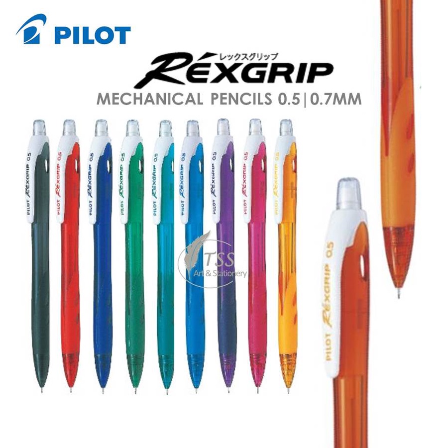 PILOT Rexgrip Mechanical Pencils with Lead ( Value Pack ) 0.5 / 0.7mm ...