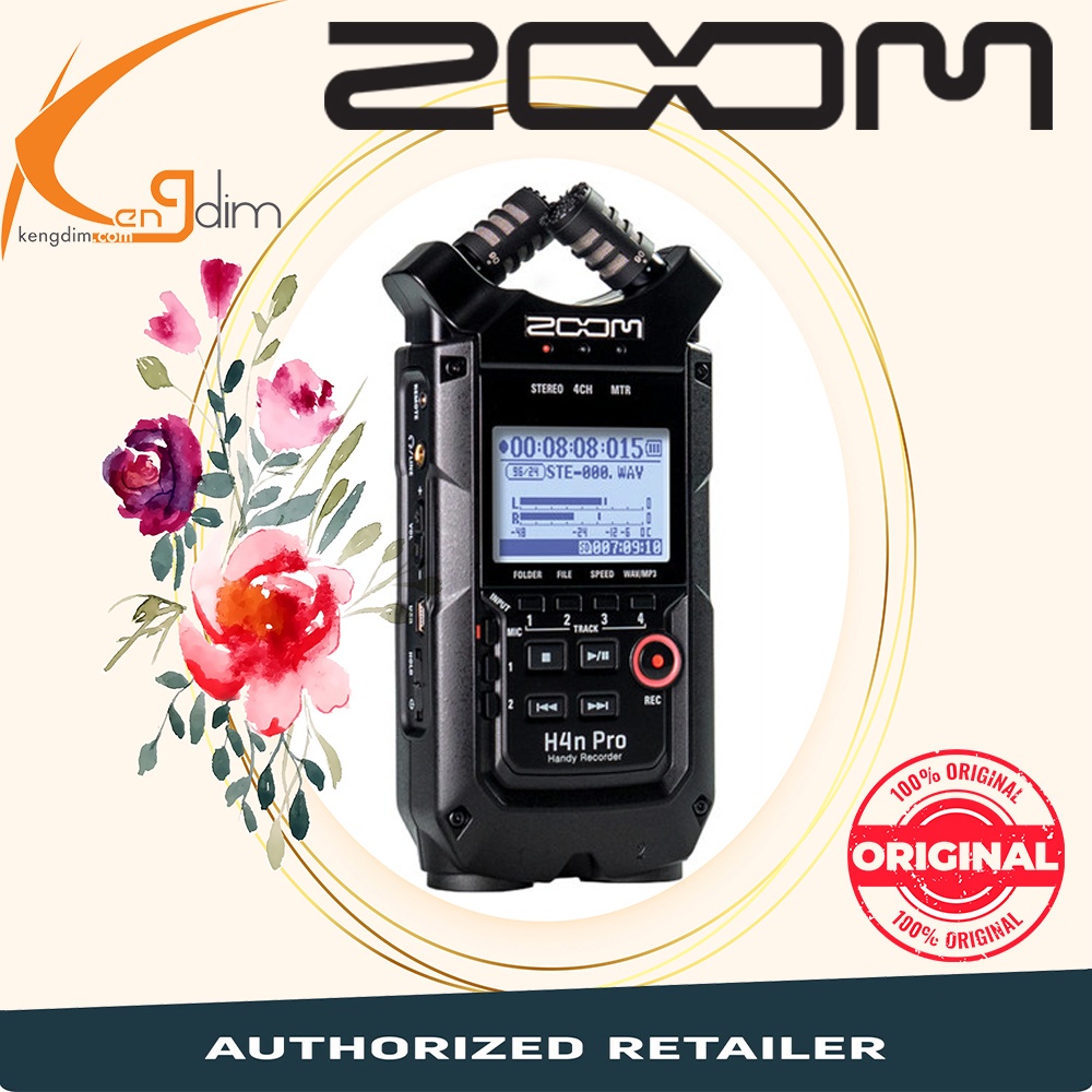 Zoom H4n Pro 4-Input / 4-Track Portable Handy Recorder with Onboard X/Y ...