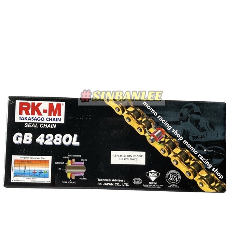 RKM GOLD O-RING CHAIN GB428 OL 124L 132L Y15 RS150 Y16 | Shopee Malaysia