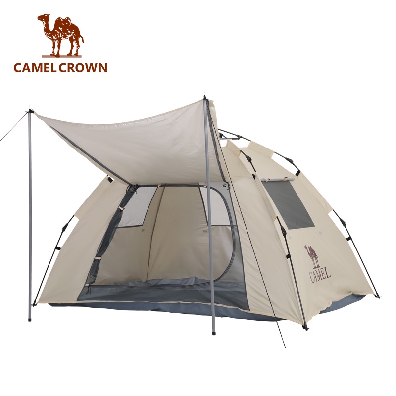 CAMEL CROWN Outdoor tent 2 ~ 3 people automatic tent rainfall sunscreen tent portable folding ...