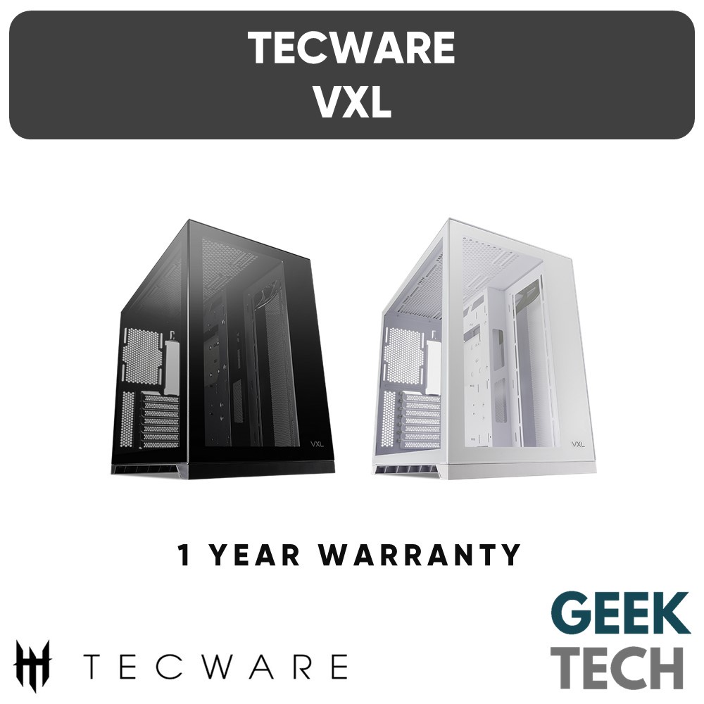 TECWARE VXL Dual Chamber ATX Gaming Case - Dual Sided Tempered Glass ...
