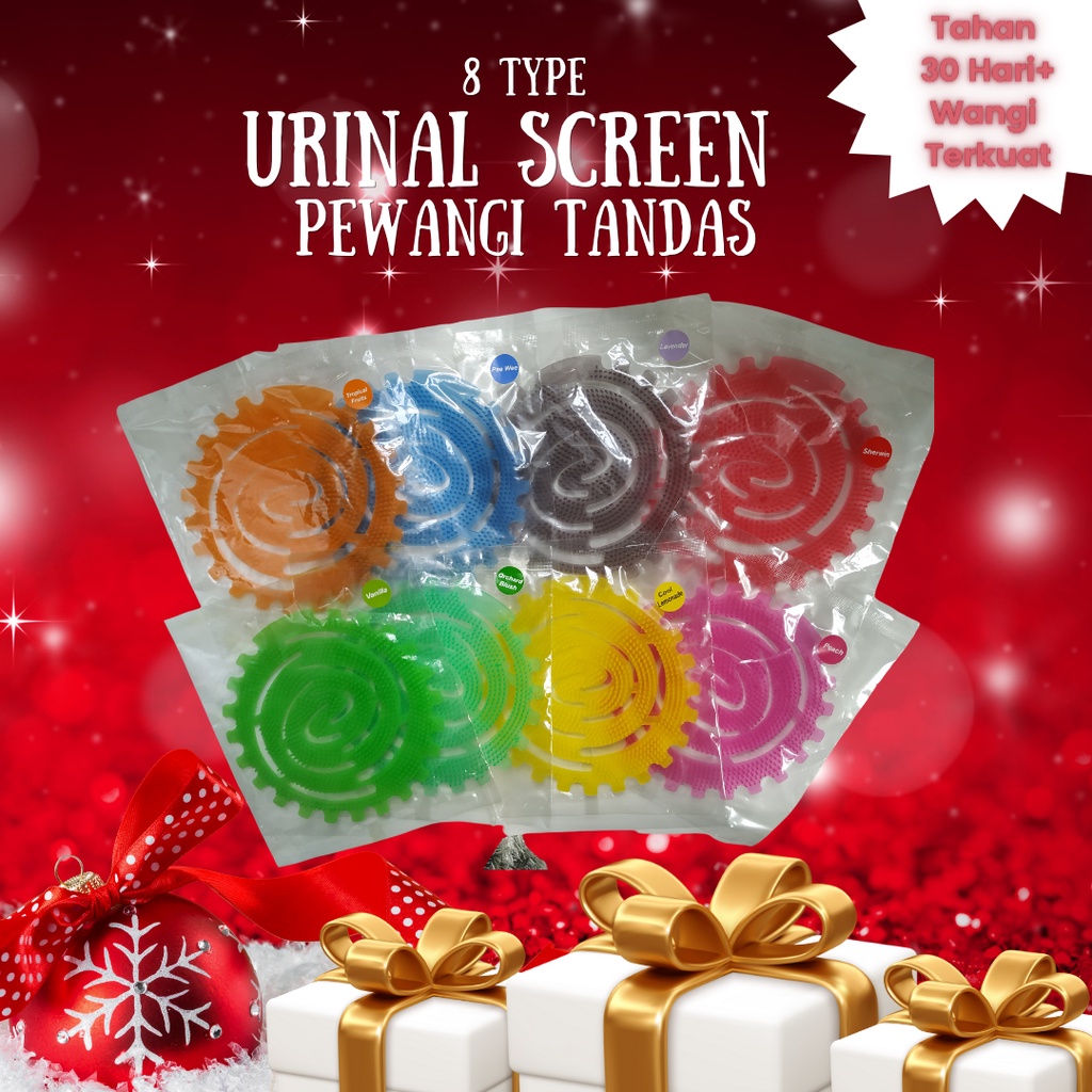 Urinal Screen Air Freshener / Pewangi Tandas Dan Bilik/ Christmas Gift ...