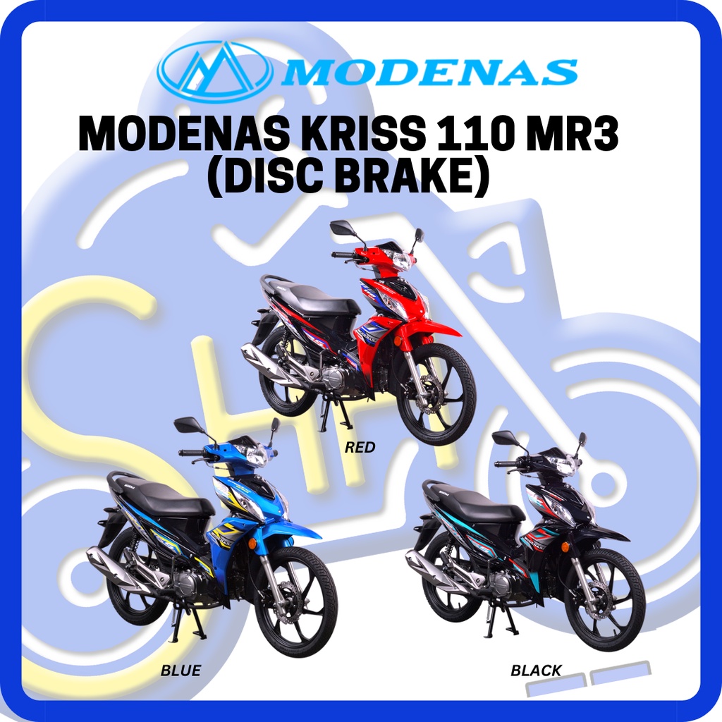 MODENAS KRISS MR3 110 WITH DISC BRAKE NEW MODEL MOTORCYCE | Shopee Malaysia