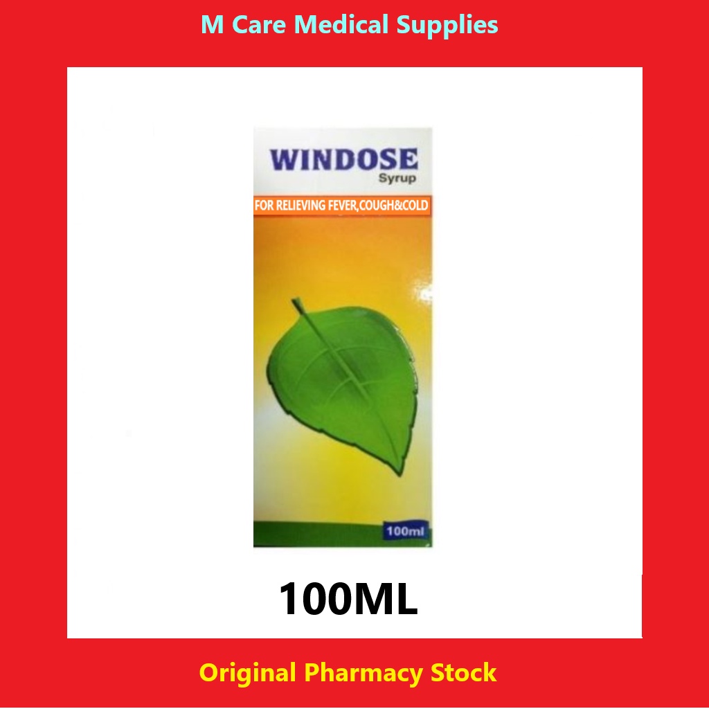 WINDOSE SYRUP FOR RELIEVING FEVER,COUGH&COLD - 100ML | Shopee Malaysia