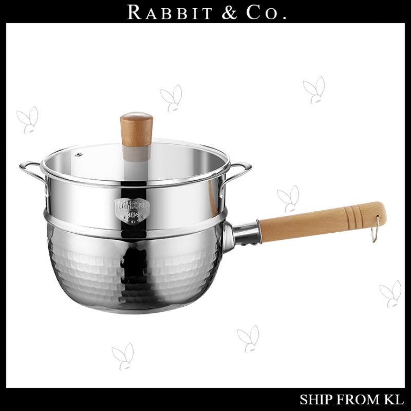 R&C Japanese Snow Pan Cookware Induction Metal Stainless Steel Sauce ...