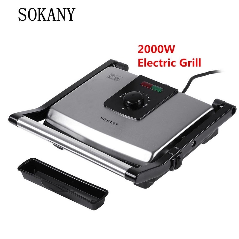 SOKANY 2000W Electric Grill BBQ Grill Oven Home Appliances Smokeless ...