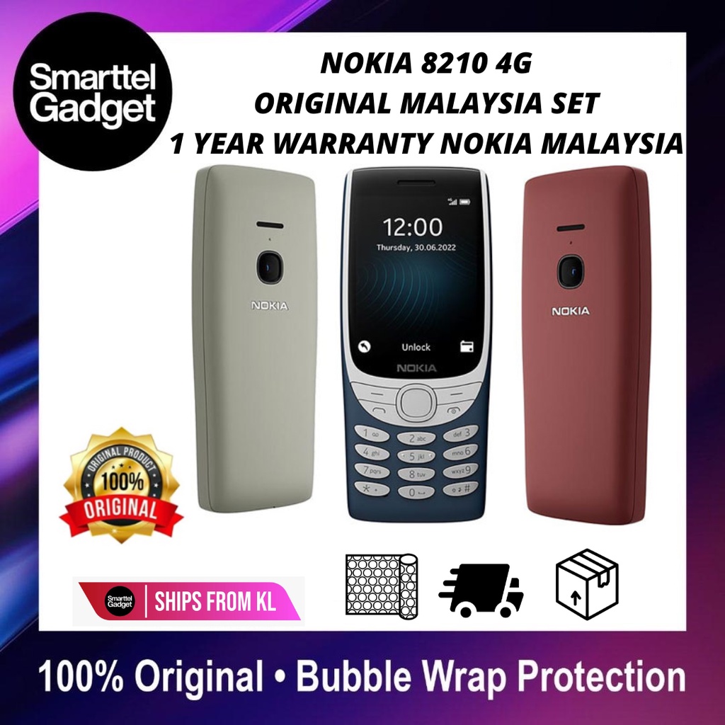 [Ready Stock Malaysia Unit] Original Nokia 8210 4G | 1450mAh | Wattage ...