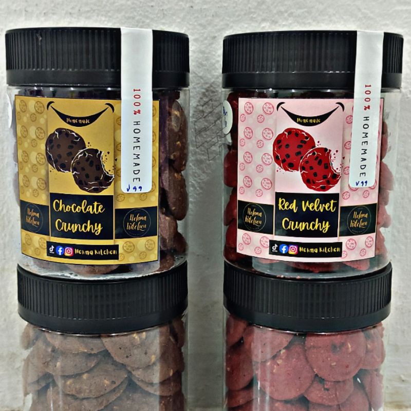 [HOMEMADE] Red Velvet Cookies | Chocolate Chip Celup Jar | Cookie Bar ...