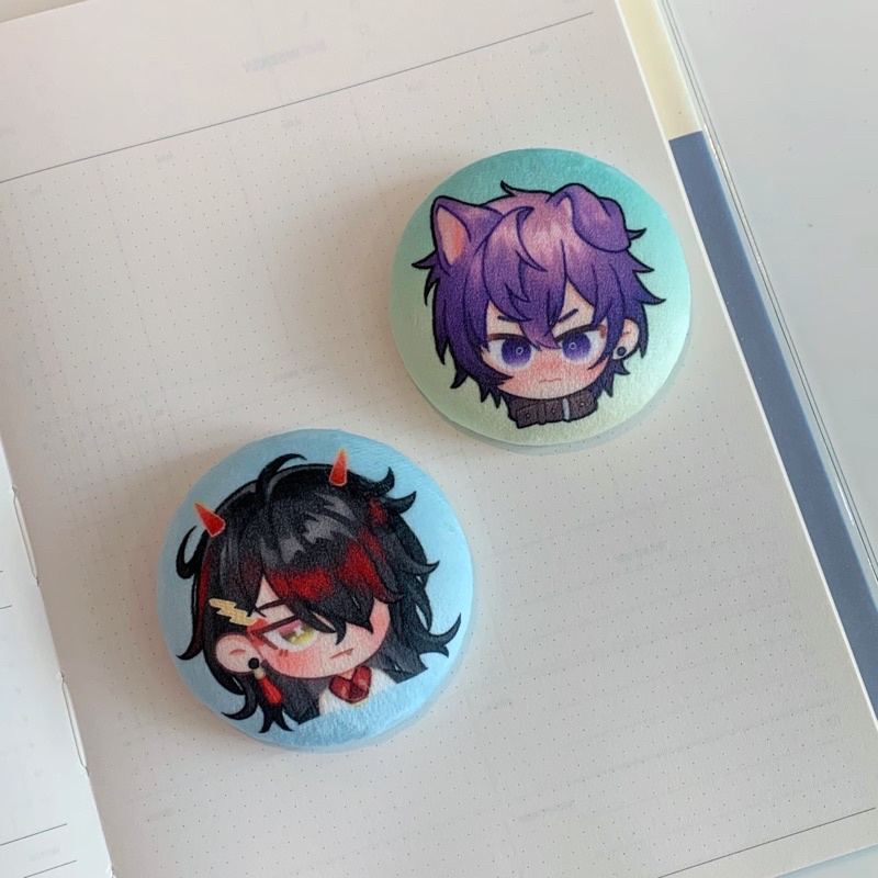 Vtuber Vox Shoto Fluffy Plush Button Badges | dreammaker | | Shopee ...