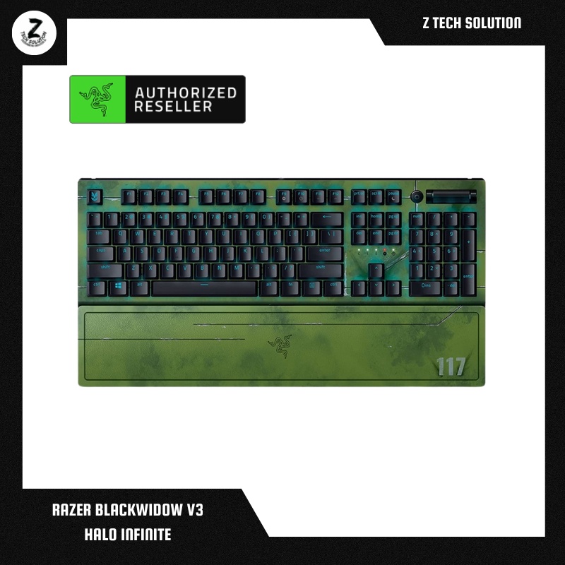 Razer BlackWidow V3 - Green Switch - US - Halo Infinite Mechanical ...