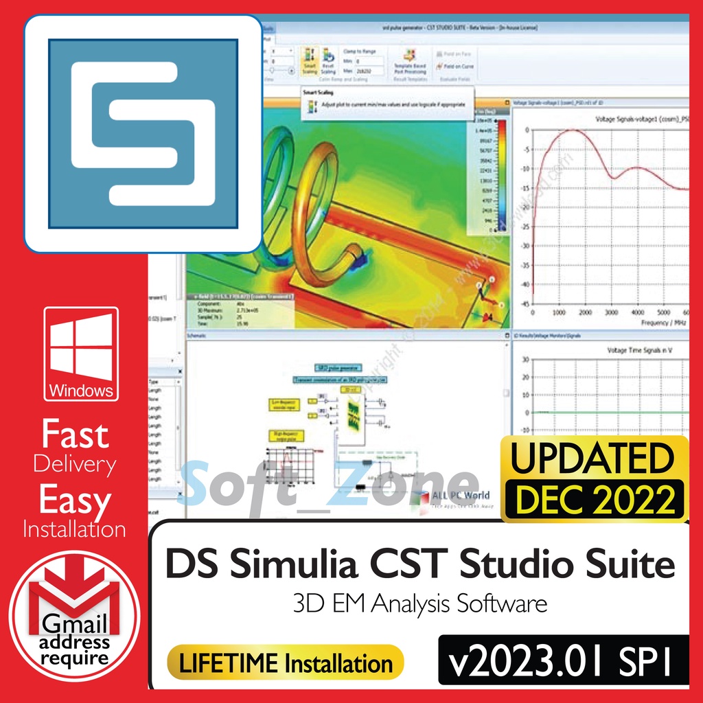 DS SIMULIA CST Studio Suite 2023.01 SP1 - 3D EM Analysis Software [WINDOWS x64] - Digital ...