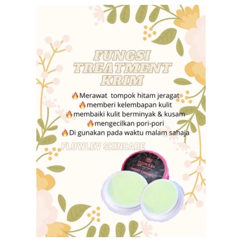 Treatment cream Flowlev skincare | Shopee Malaysia