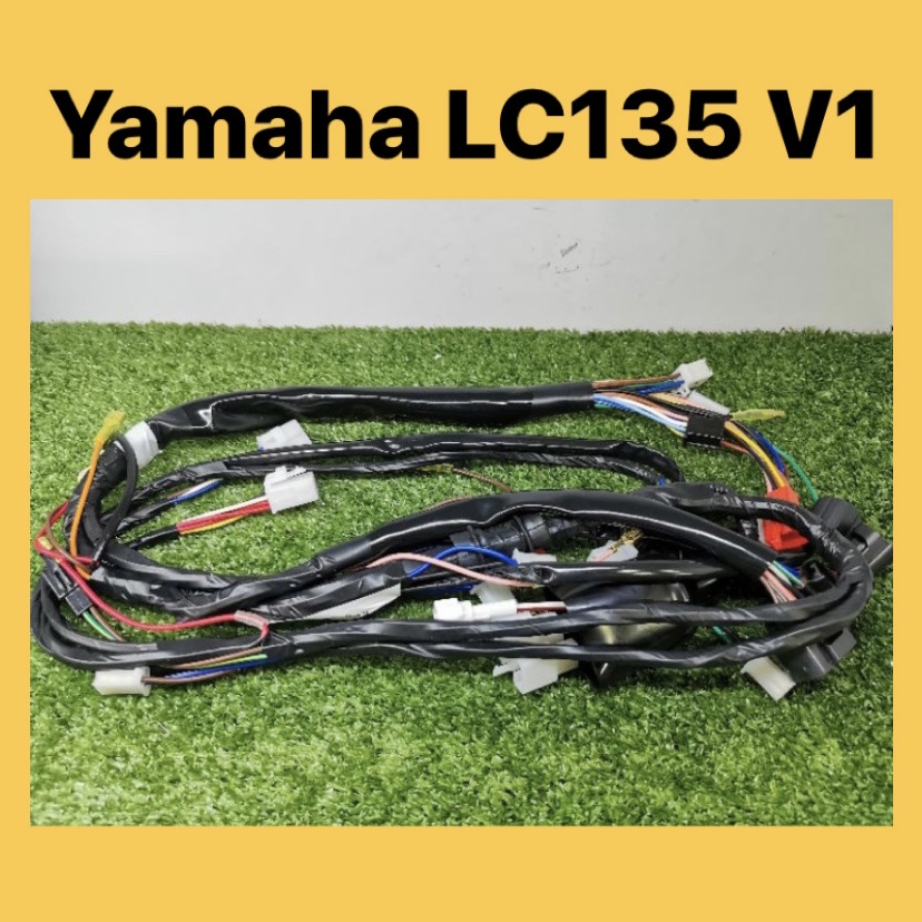 YAMAHA WIRE HARNESS SET LC135 V1 Full Wayar Set/ Wire Set Wiring BODY WIRING SOCKET COMPLETE SET ...