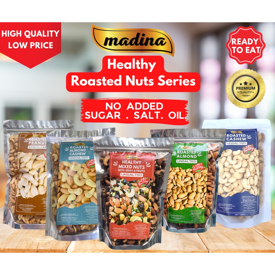 [UNSALTED, ROASTED] Mix Nuts with Seeds & Fruits/USA Almond/Cashew Nuts ...