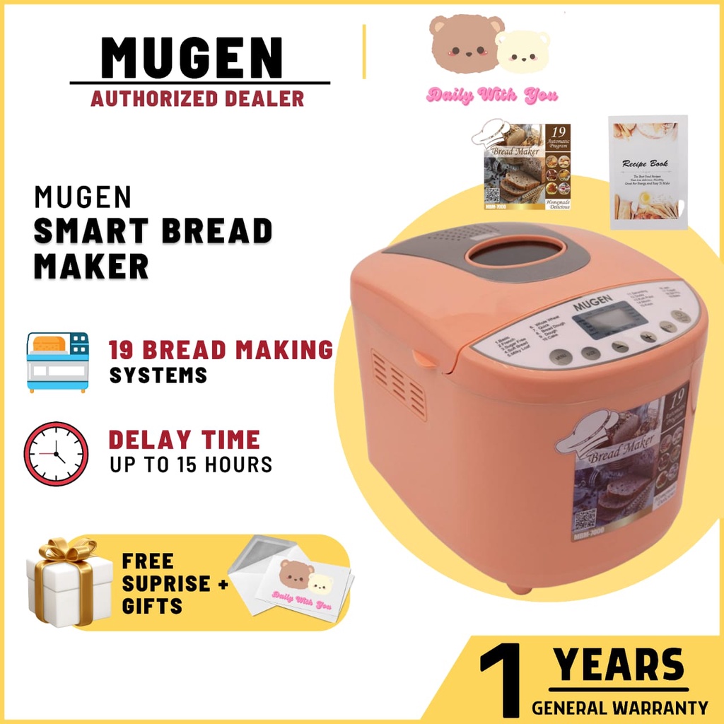 MUGEN Smart Bread Maker V2 (MBM-7000) | Shopee Malaysia