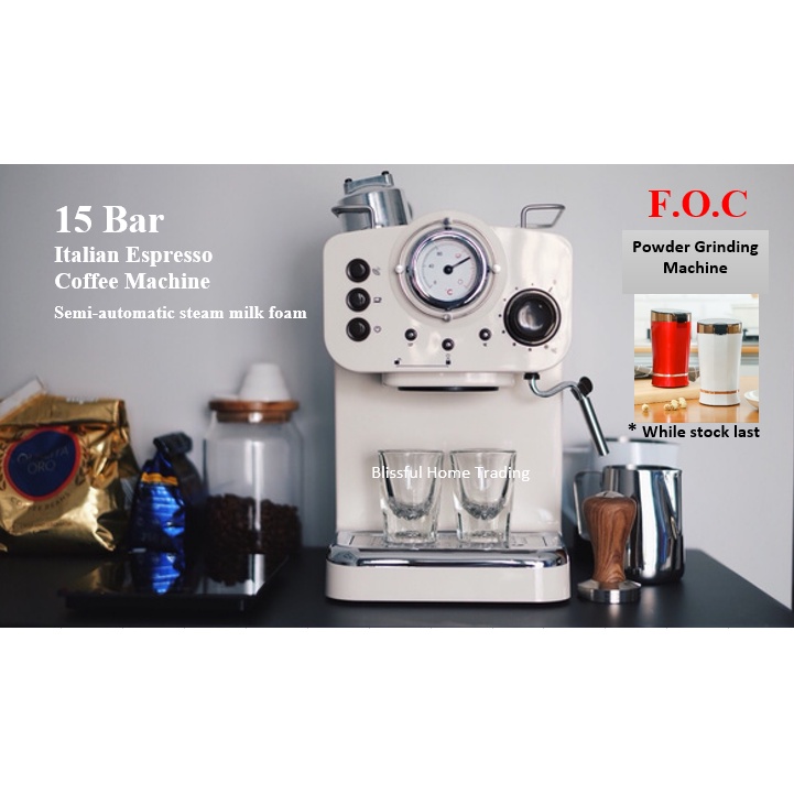MALAYSIA READY STOCK! Coffee Machine semi-automatic espresso with steam ...