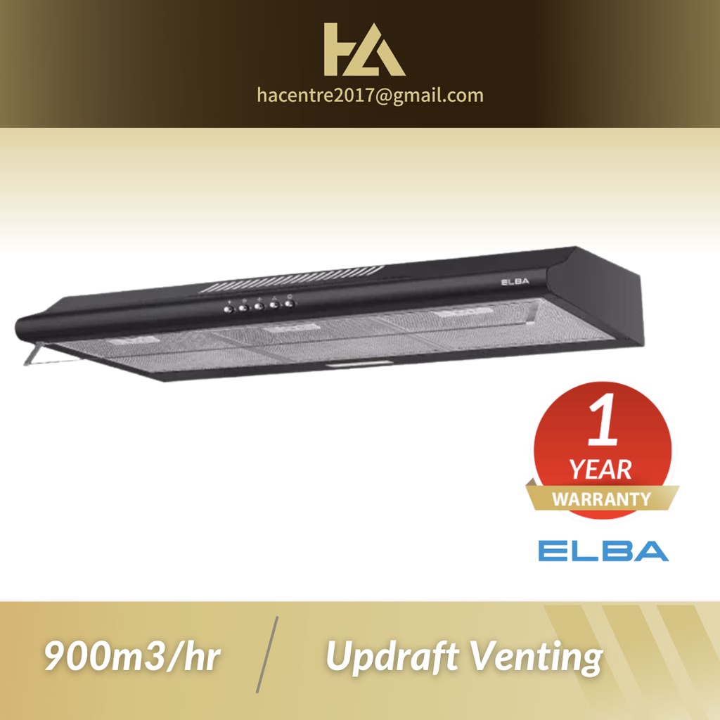 Elba 90cm Slim Cooker Hood ESH-M9098(BK) | Shopee Malaysia