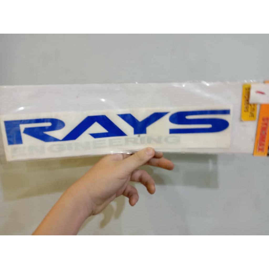 Rays Engineering 12inchi Body Sticker Rays Engineering Cermin Sticker ...