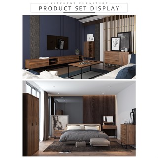 KitchenZ Noble Neva Series TV Cabinet Metal Leg Kaki Besi Almari ...