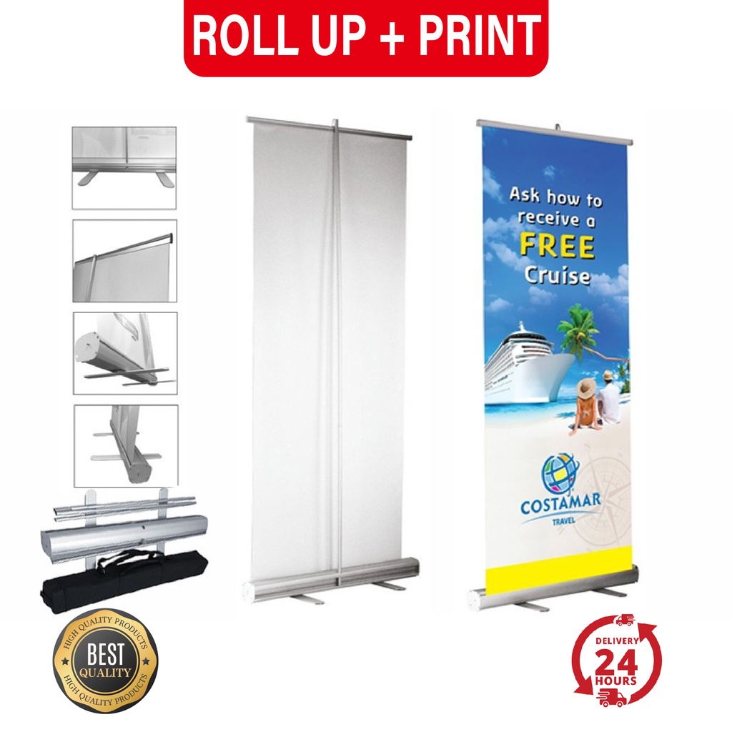 Roll Up Banner printing service | Shopee Malaysia