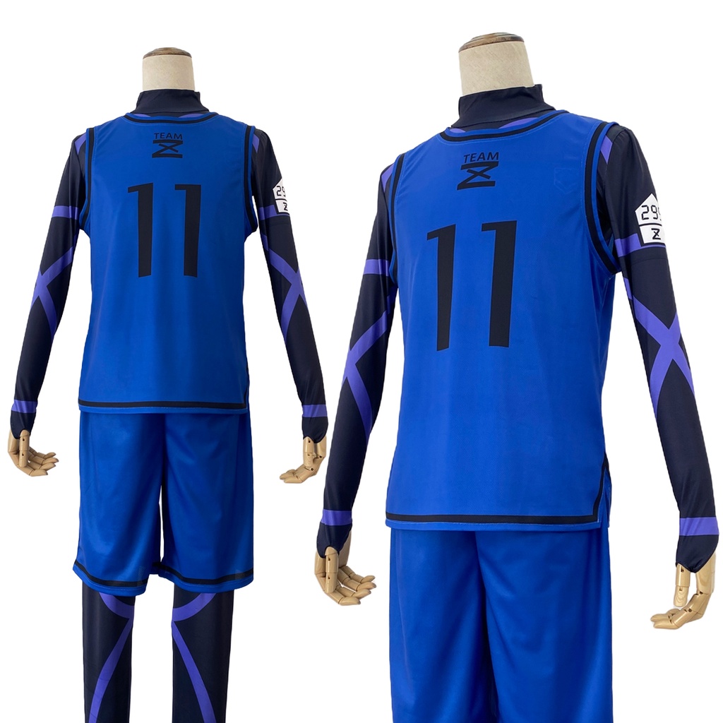 Anime Blue Lock Football Jersey Isagi Yoichi Cosplay Costume Team Z ...