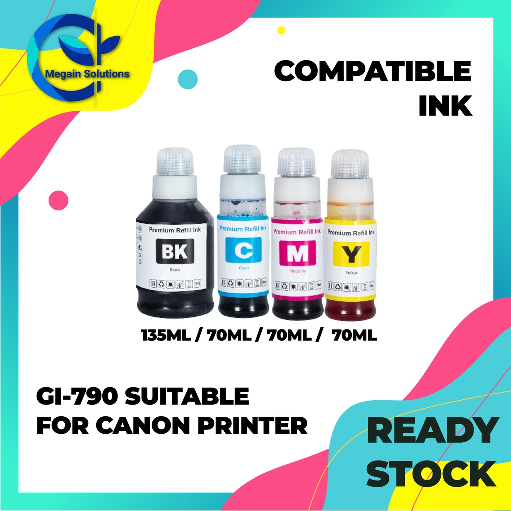 Compatible CANON GI-790 GI 790 GI790 Refill Ink for Canon G1000 G2000 ...