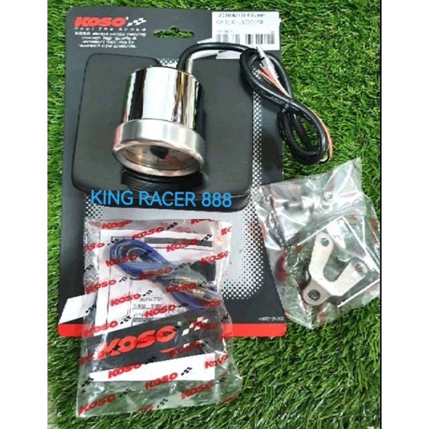 KOSO TACHOMETER 48MM RPM METER BLACK / WHITE 100% ORIGINAL | Shopee ...
