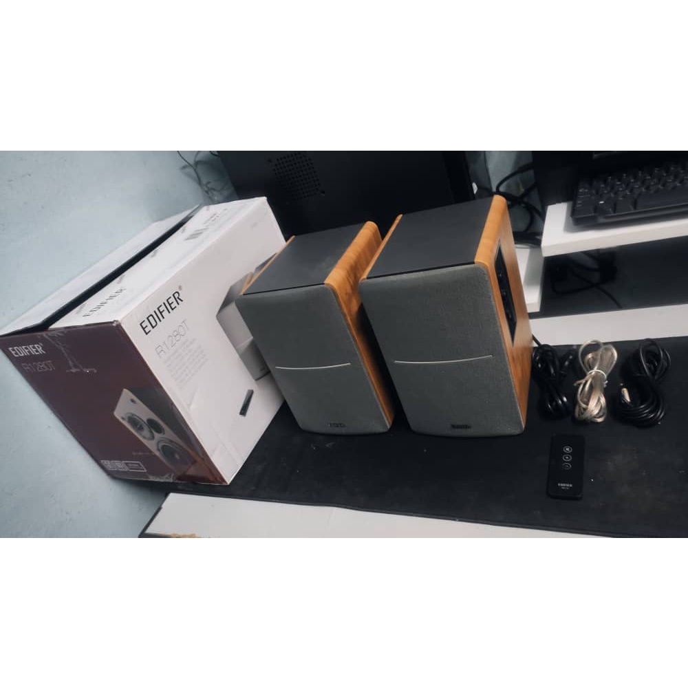 Edifier R1280T High Performance Bookshelf Speaker | Shopee Malaysia