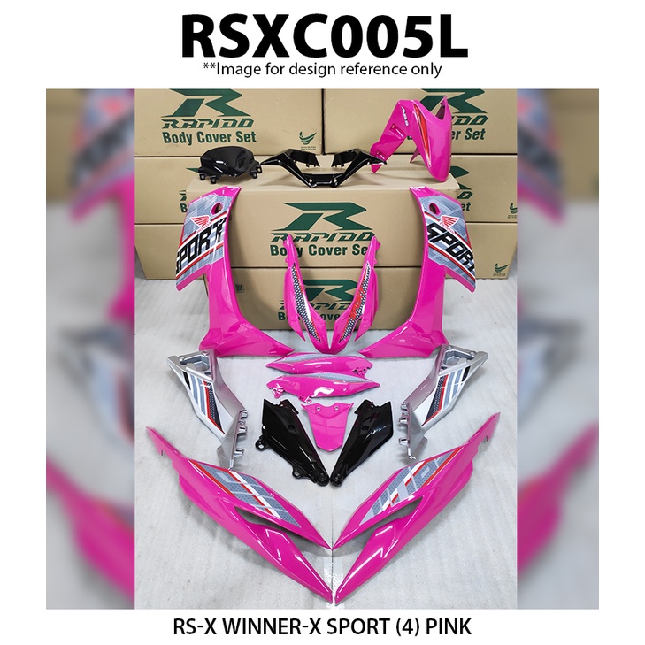 Rapido Cover Set Honda RS-X Winner-X Sport (4) White Blue Silver Pink ...