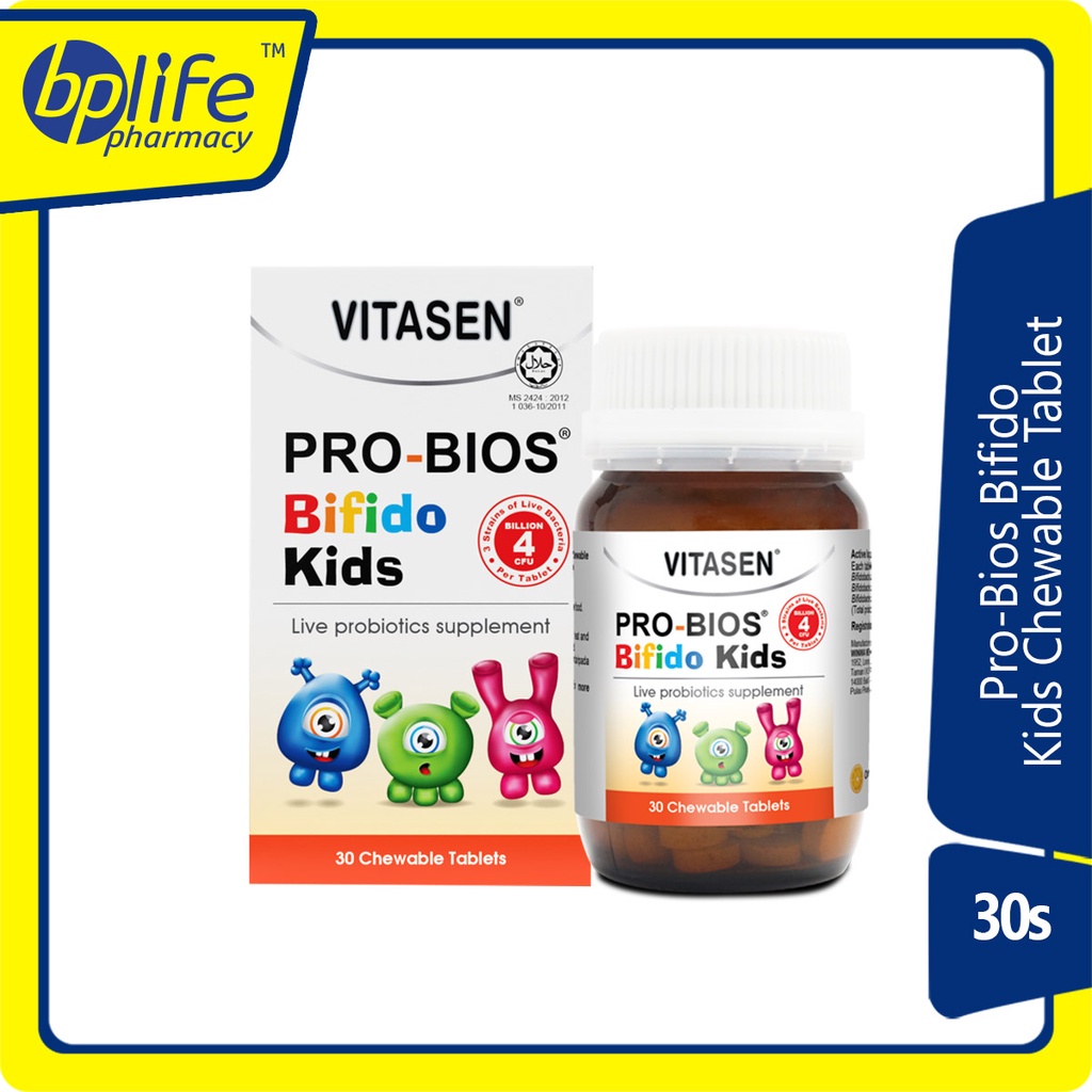 Vitasen Pro-Bios Bifido Kids Chewable Tablet 30s | Shopee Malaysia