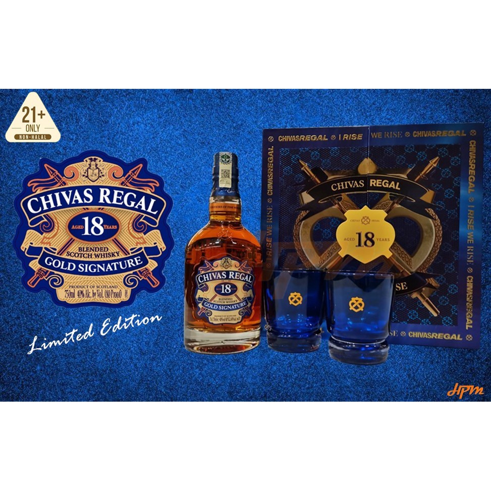 Chivas Regal 18 Year Old Blended Scotch Whisky Limited Edition Gift Pack (750ml) | Shopee Malaysia