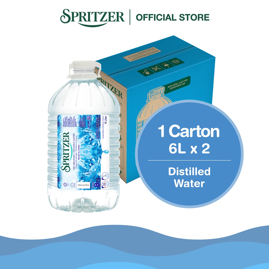 Spritzer Distilled Water (6L X 2) | Shopee Malaysia