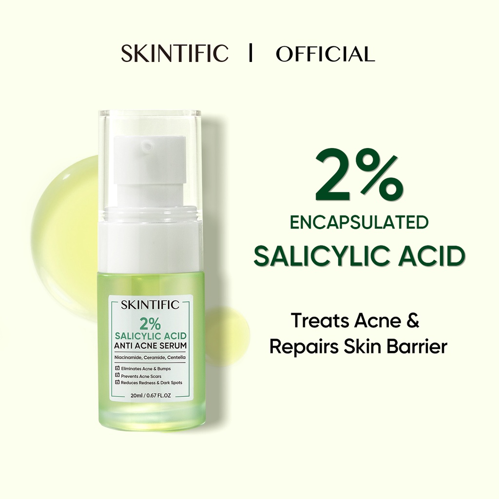 Skintific 2 Salicylic Acid Anti Acne Serum Spot Scars Treatment