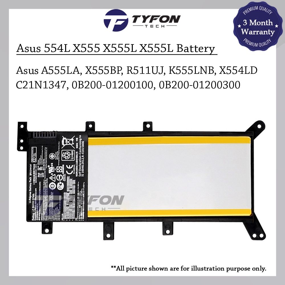 Asus X554L X555 X555L X555LA X555LD X555LN X555MA Compatible Laptop ...