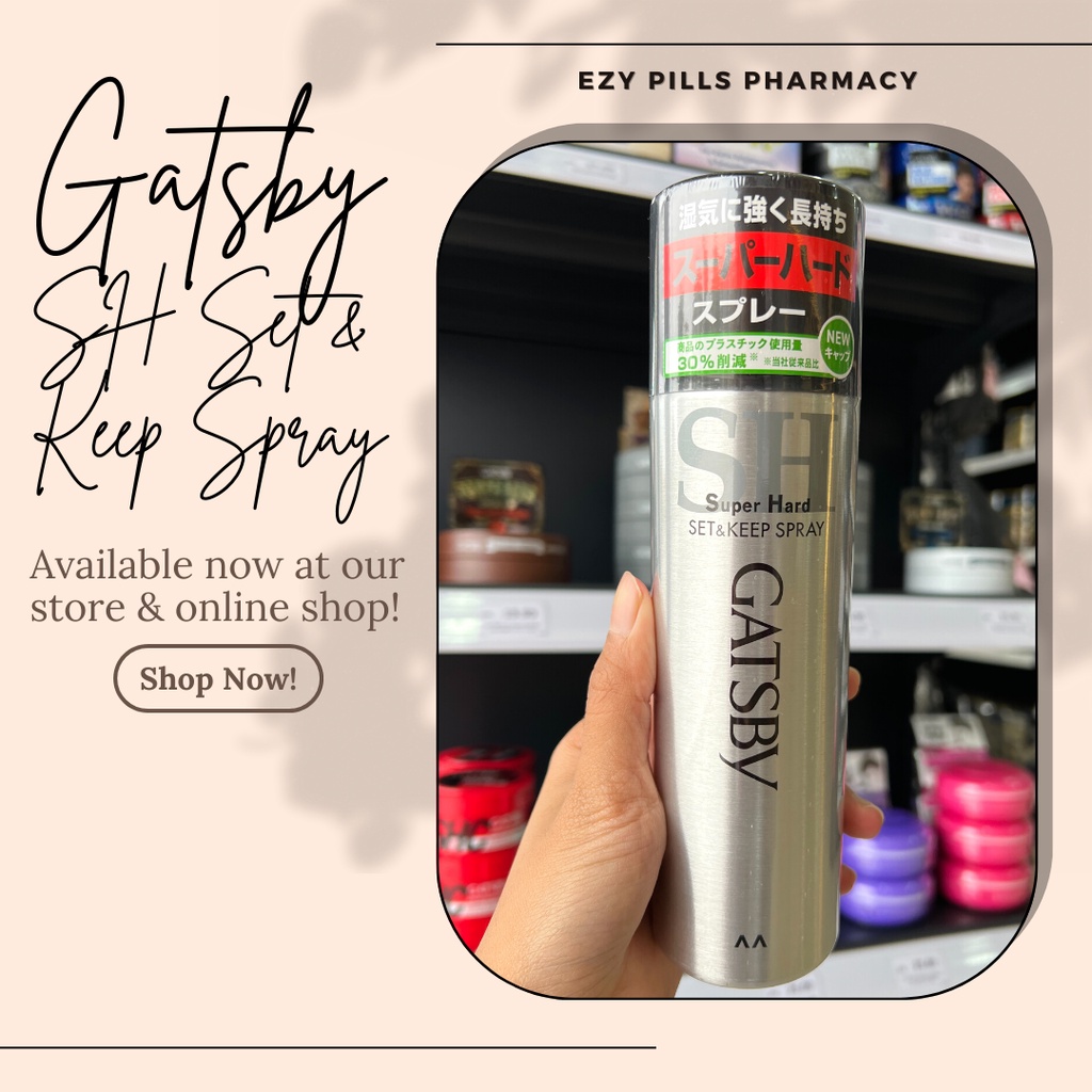GATSBY SH SET & KEEP HAIR SPRAY 180G | Shopee Malaysia