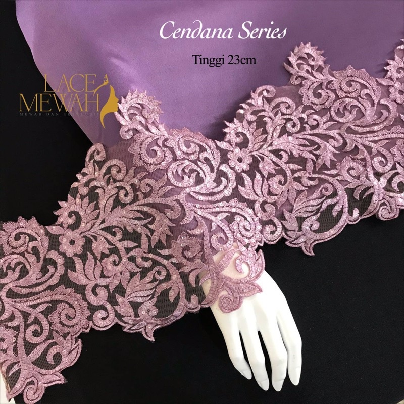 LACE KERAWANG BAJU KURUNG NIKAH TUNANG SANDING MAJLIS LACE EKSLUSIF ...