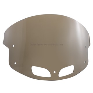 Smoke Windshield 14" Motorcycle Wind Deflector Front Fairing Windscreen ...